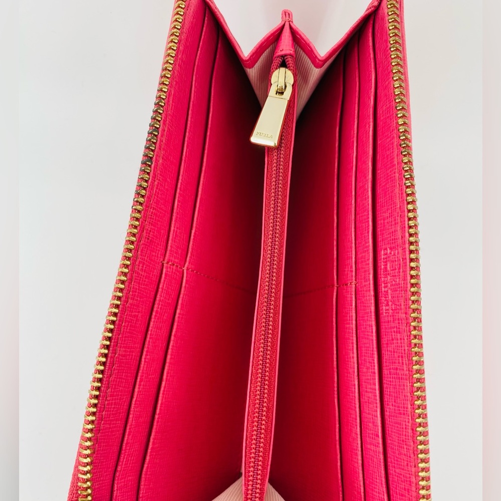 Authentic Furla Genuine Leather Accordion Wallet Bubb… - Gem